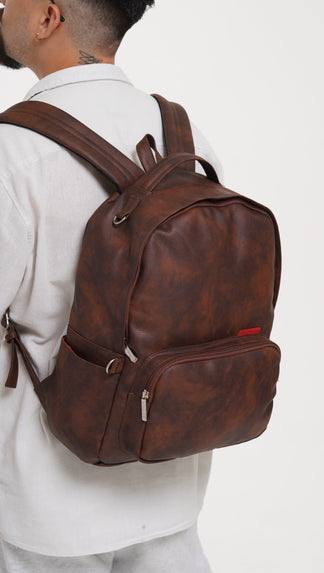 Morral Classic PRO Brown Premium | BYMENDEZ Morrales en Cuero Vegano